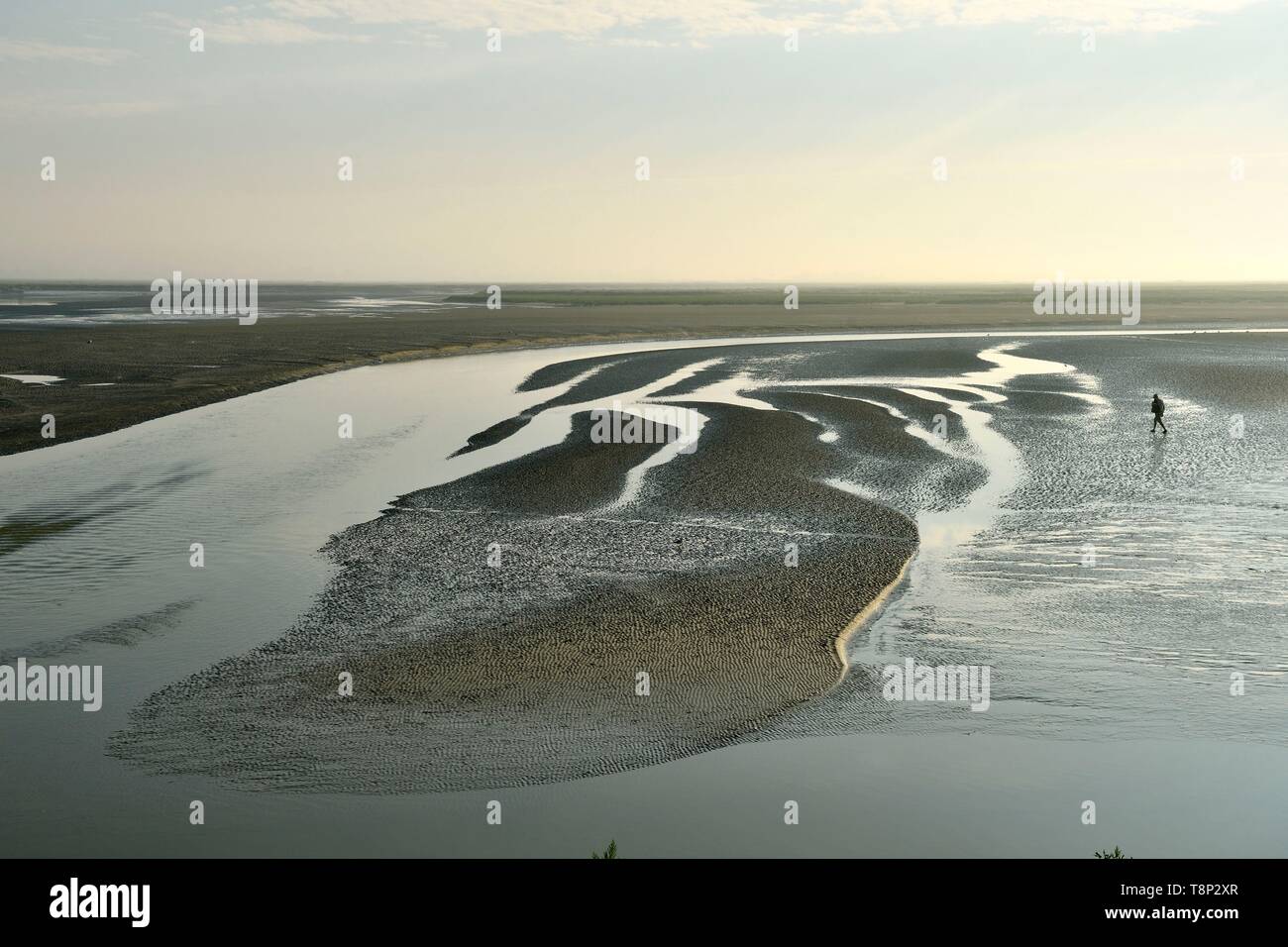 France, Somme, Baie de Somme, Saint Valery sur Somme, mouth of the ...