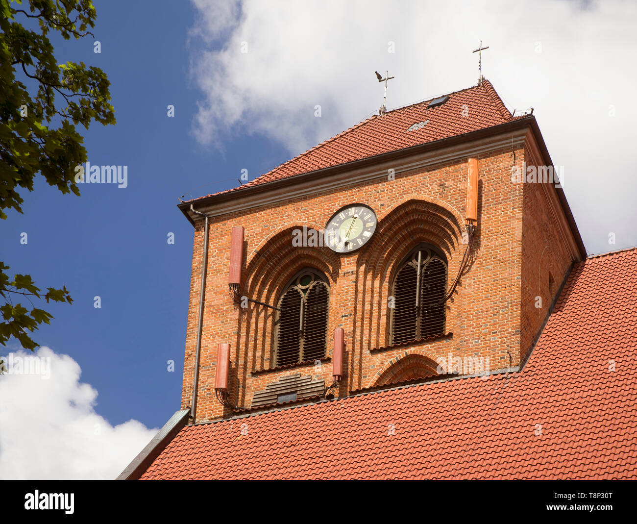 Parish church of St. Apostles Peter and Paul in Puck. Poland Stock ...