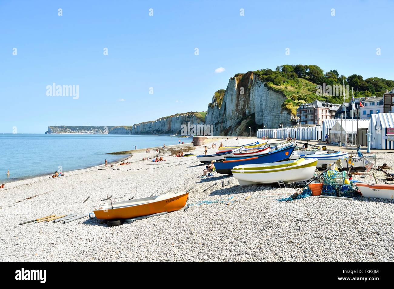 France, Seine Maritime, Yport, the beach and the cliffs Stock Photo - Alamy