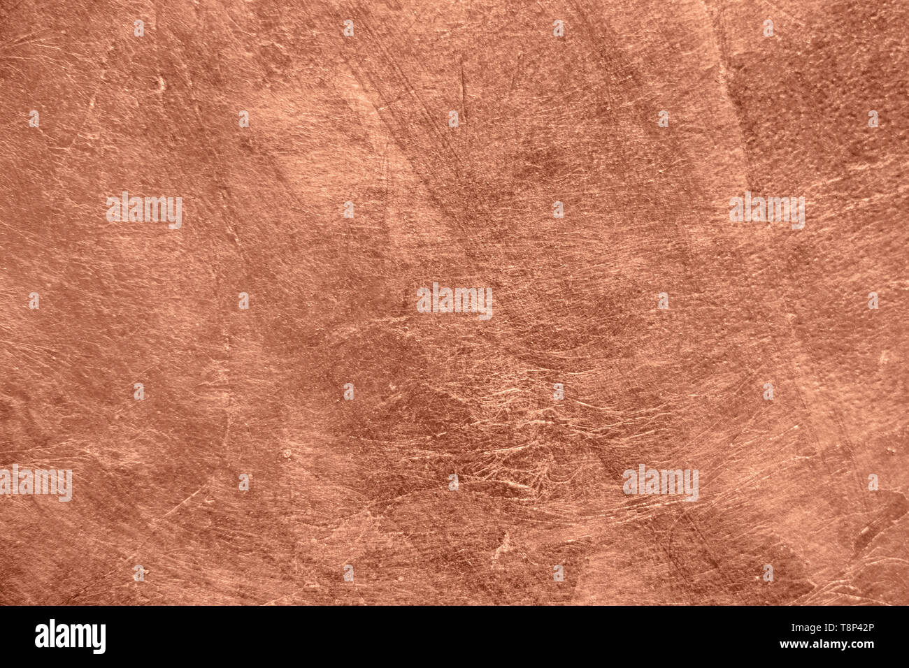 Abstract brushed copper surface metallic texture. Retro background ...