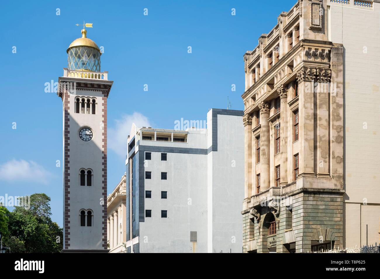 Sri Lanka, Colombo, Fort district, the Clock Tower is a former ...