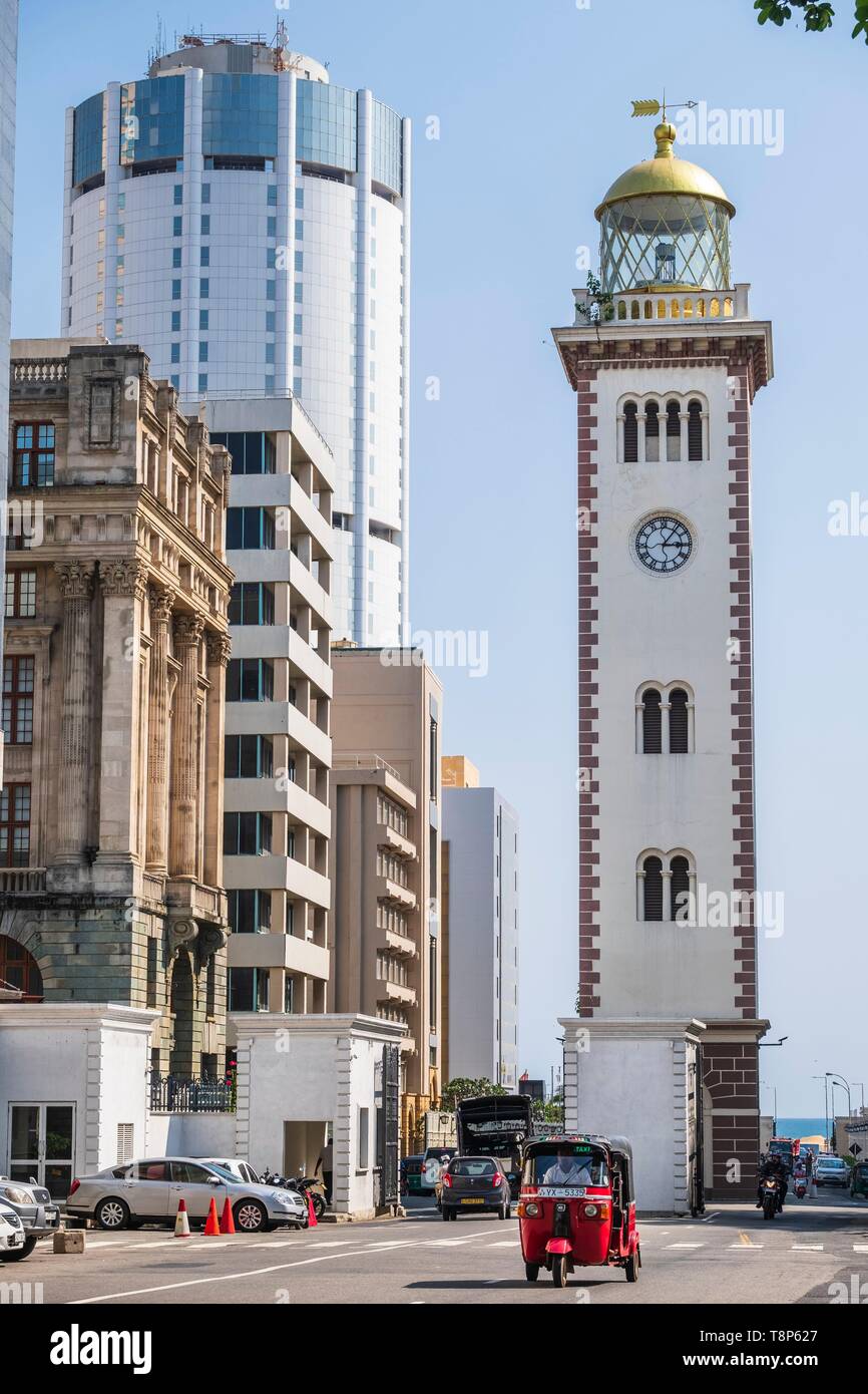 Sri Lanka, Colombo, Fort district, the Clock Tower is a former ...