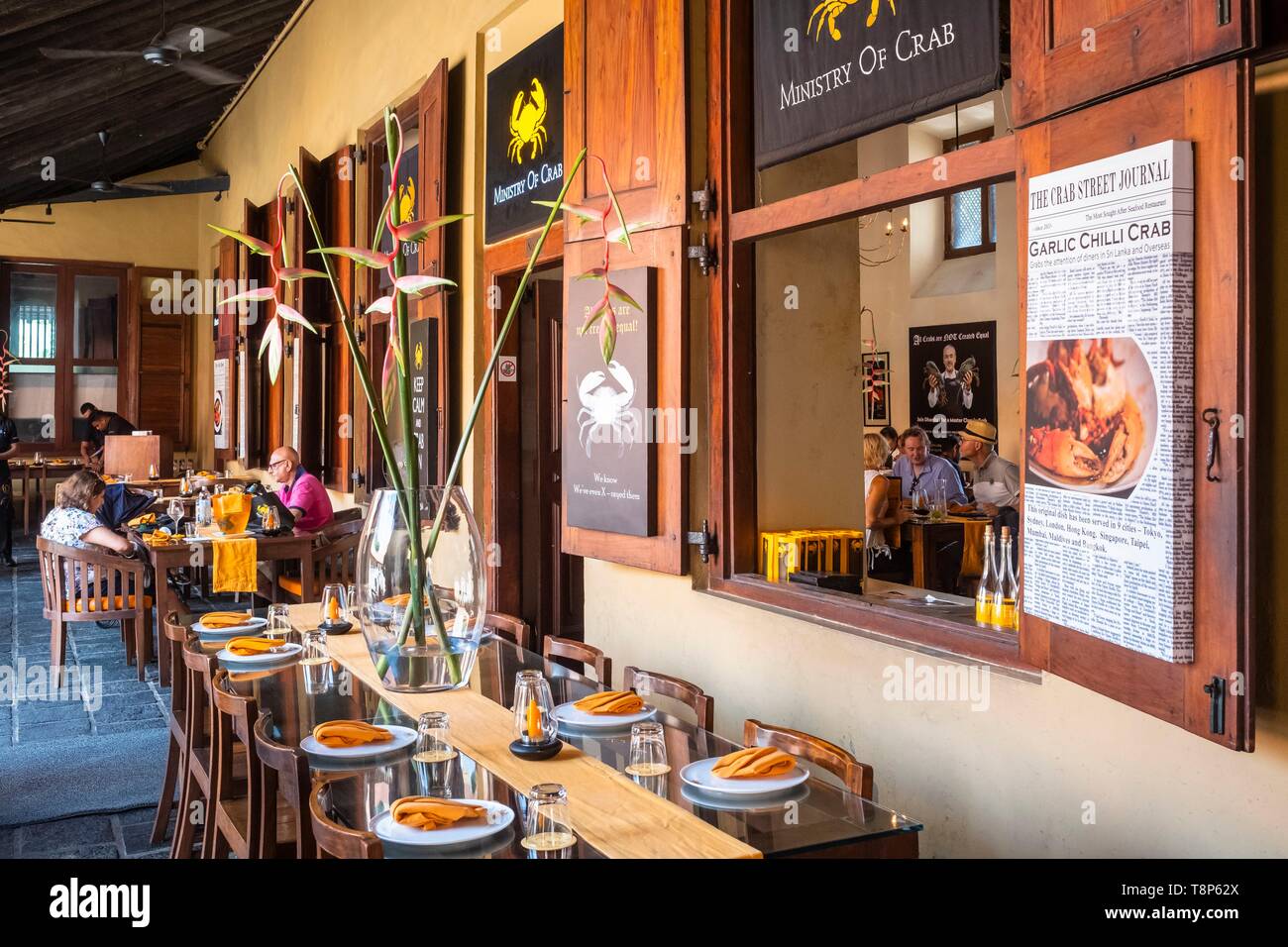 Sri Lanka, Colombo, Fort district, the 17th century Old Dutch hospital ...