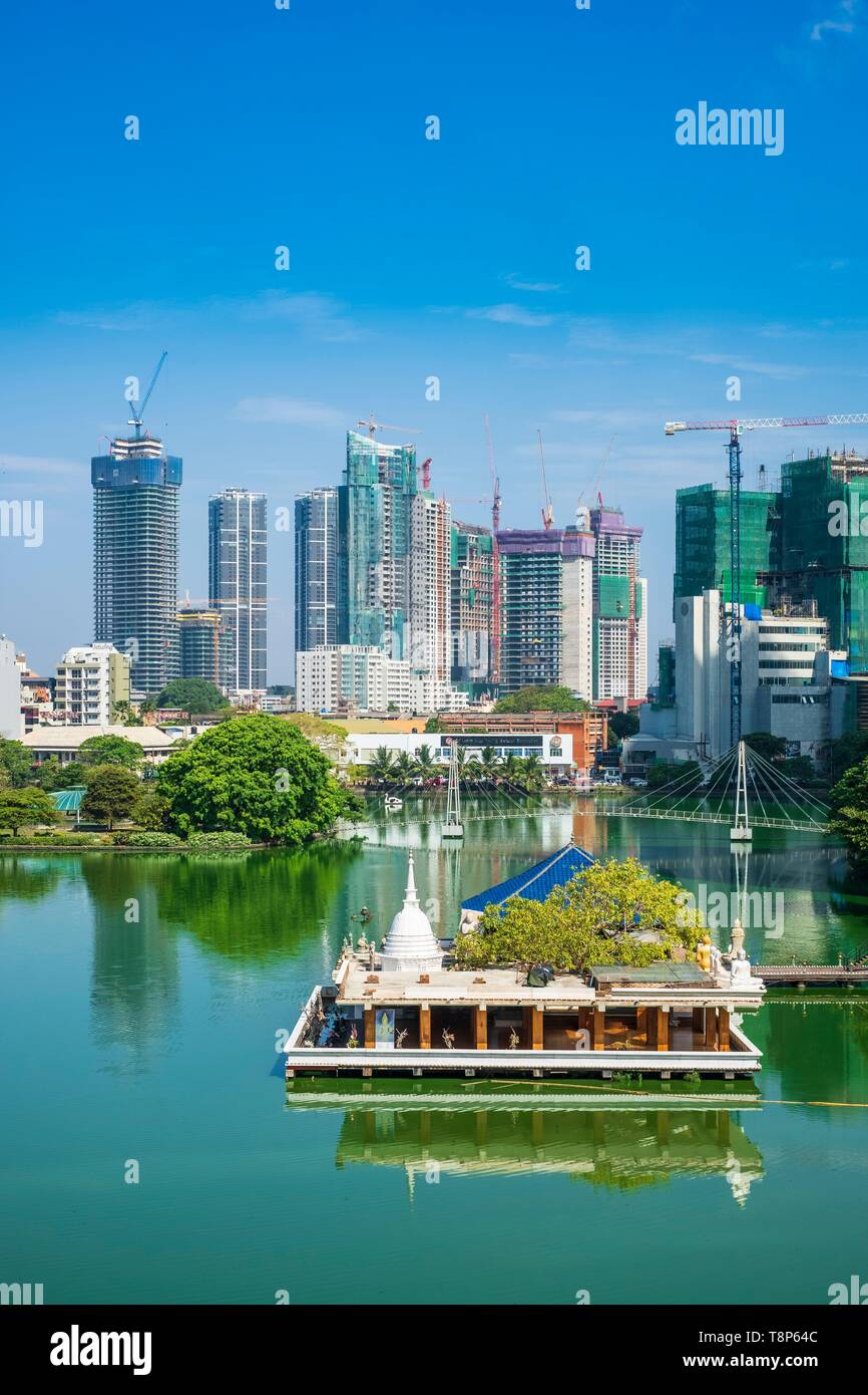 Sri Lanka, Colombo, Wekanda district, Seema Malakaya Buddhist temple in ...