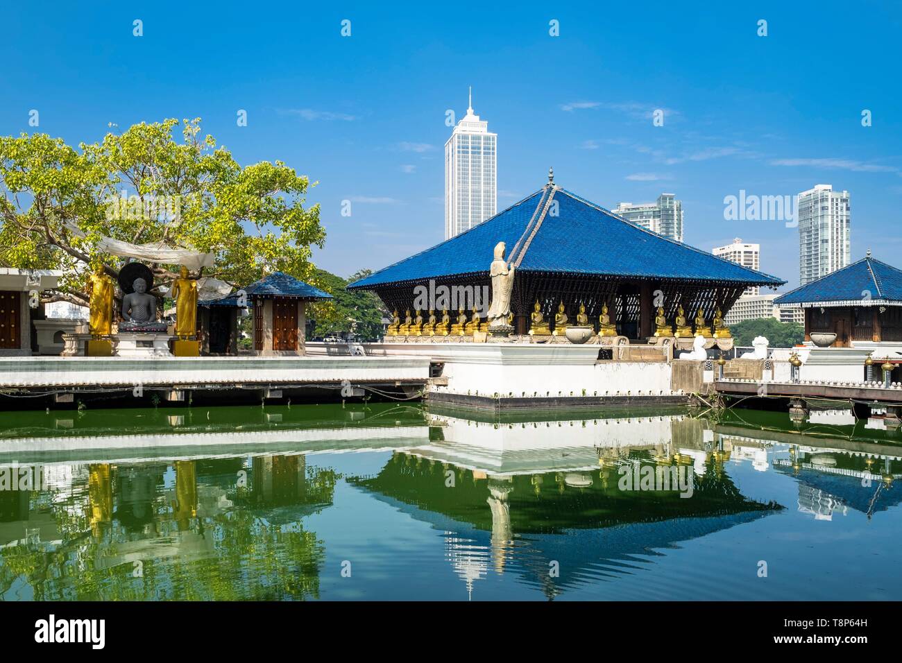 Sri Lanka, Colombo, Wekanda district, Seema Malakaya Buddhist temple in ...