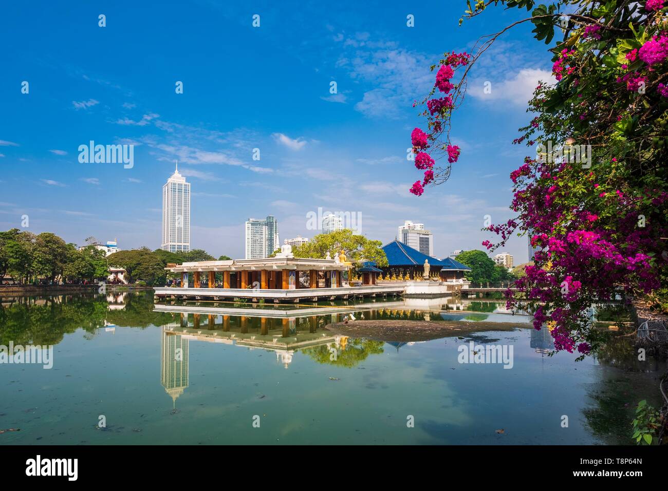 Sri Lanka, Colombo, Wekanda district, Seema Malakaya Buddhist temple in ...
