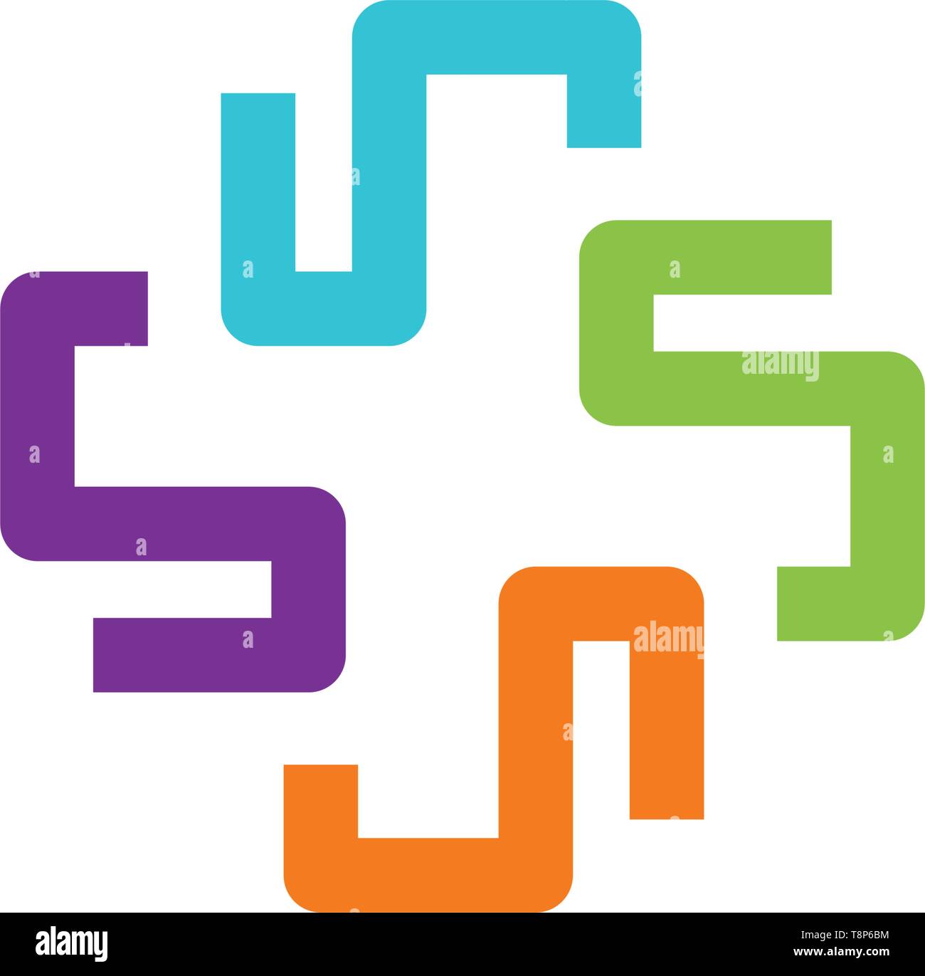 community group logo design template vector illustration icon element ...