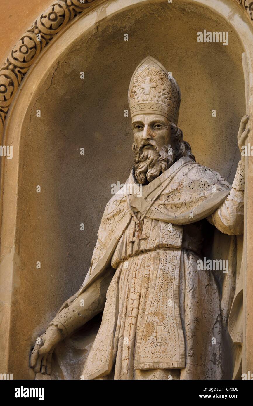 France, Alpes Maritimes, Menton, Place de la Conception, Chapel of the ...