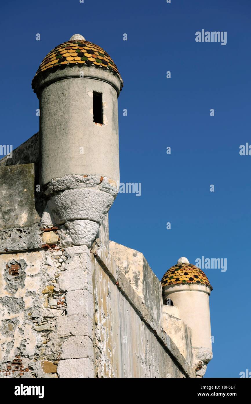 France, Alpes Maritimes, Menton, the port, the Bastion built by the ...