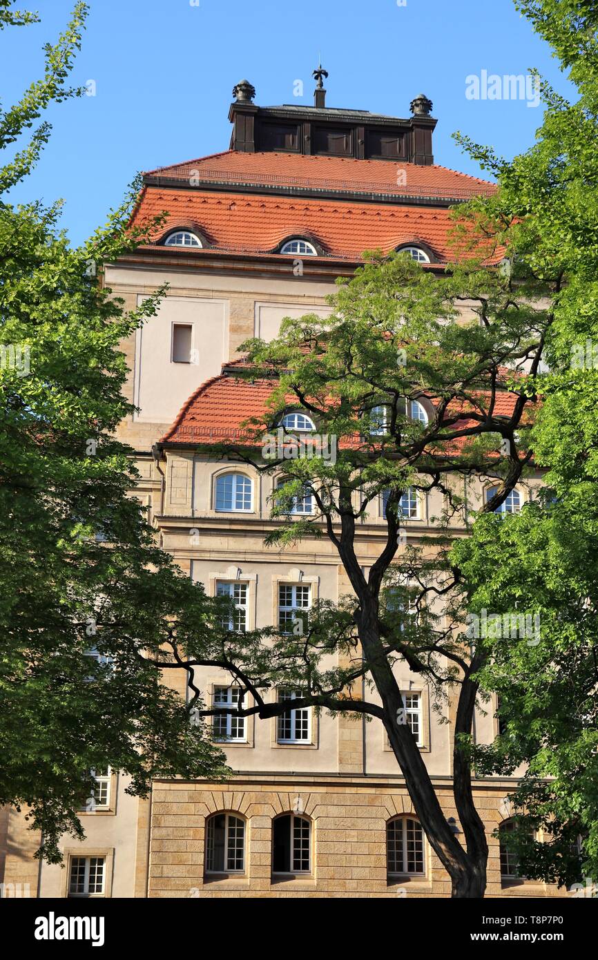 Chemnitz city in Germany (State of Saxony). Opera and theater building ...