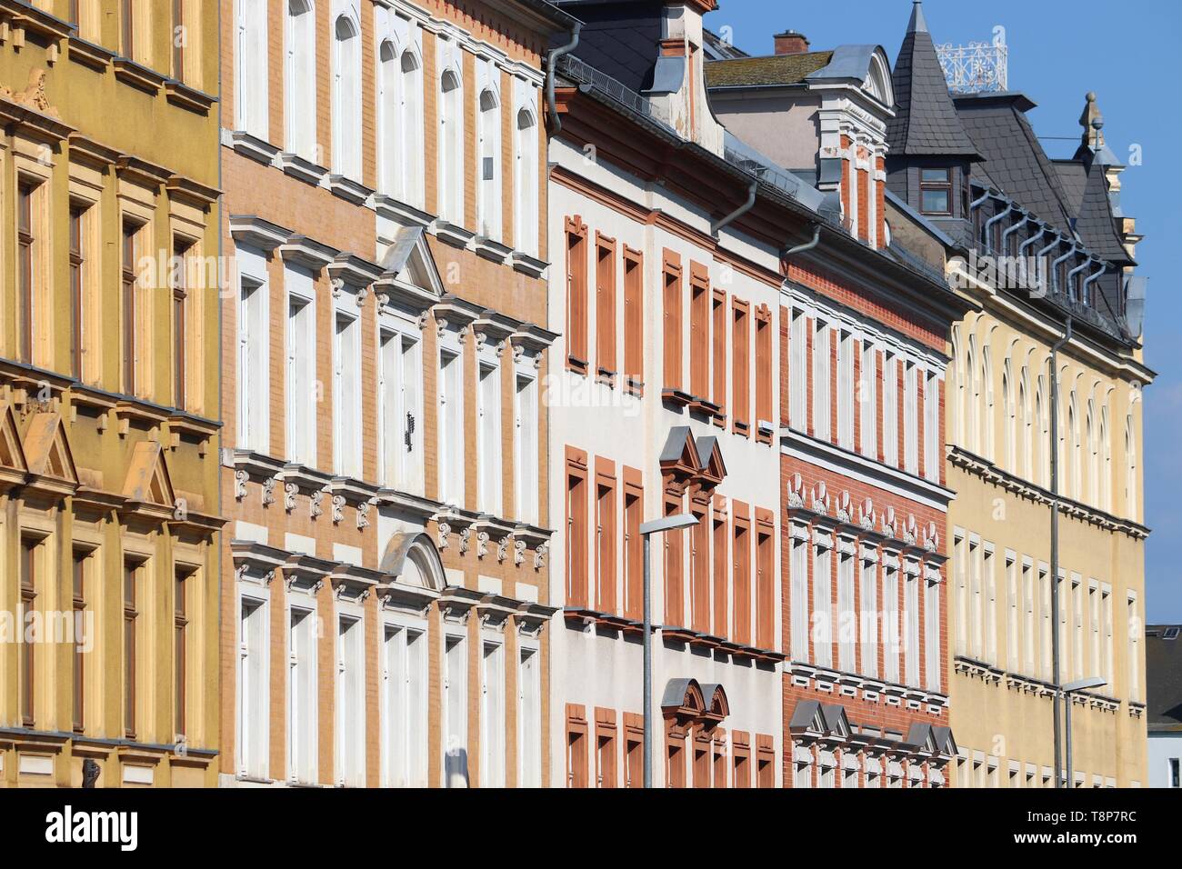 Chemnitz, Germany - typical old residential architecture street view ...