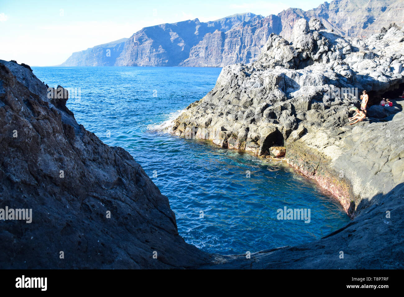 The amazing natural pools of Tenerife south, Canary Islands Stock Photo ...