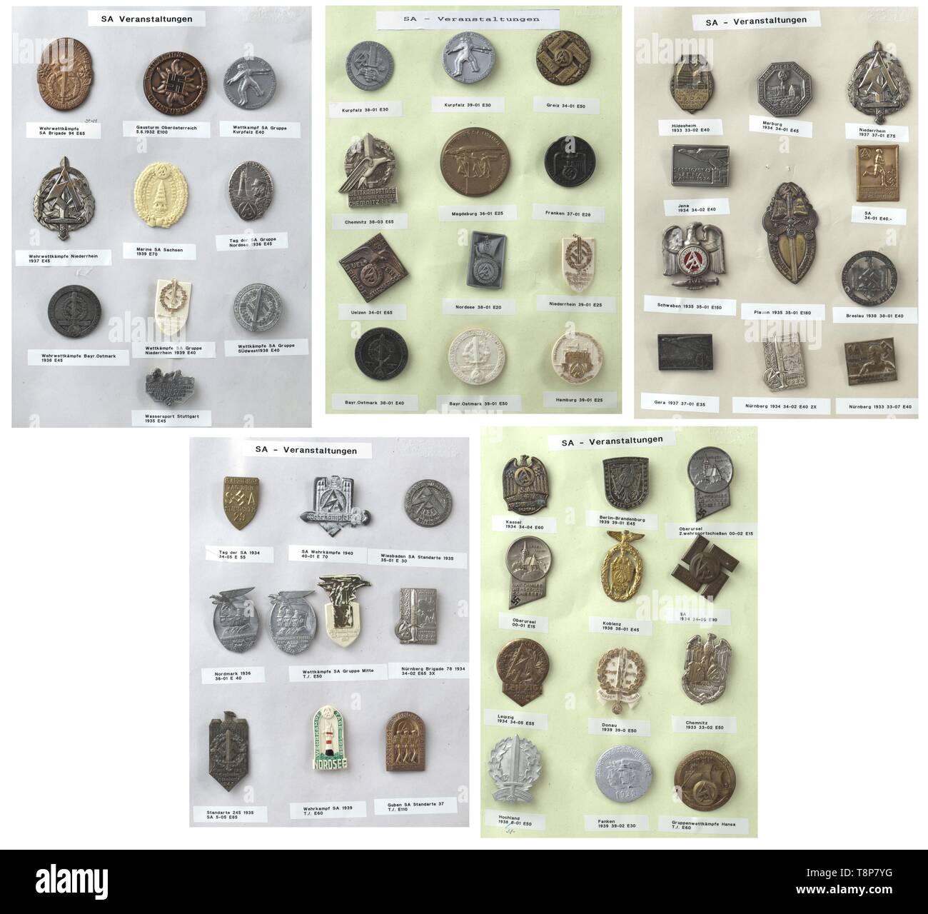 100 SA meeting, mustering and conference badges Different designs and ...