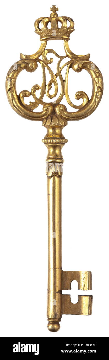 A chamberlain's key from the reign of King Maximilian I Joseph (1806 ...
