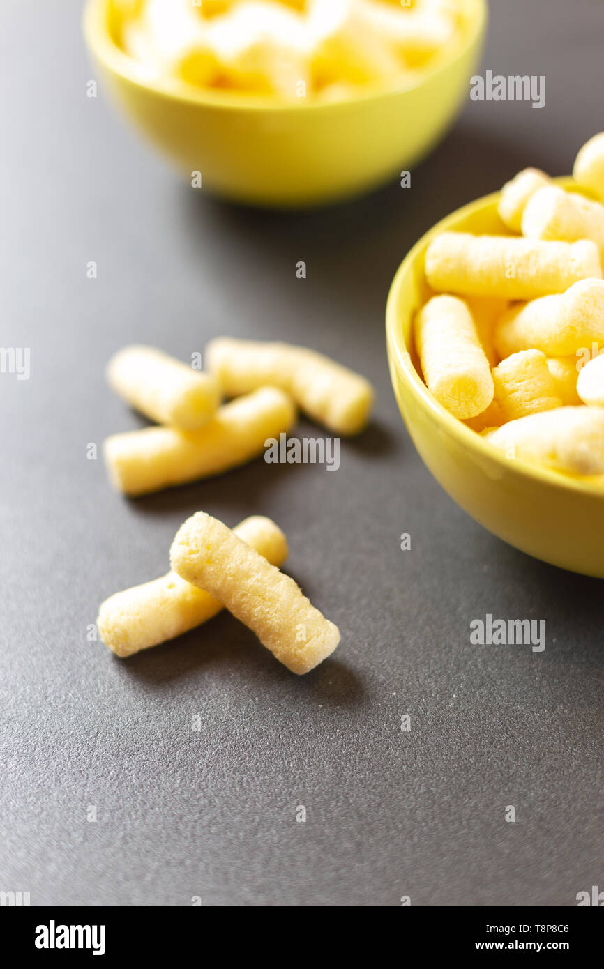 Romanian snack made from expanded corn Stock Photo - Alamy