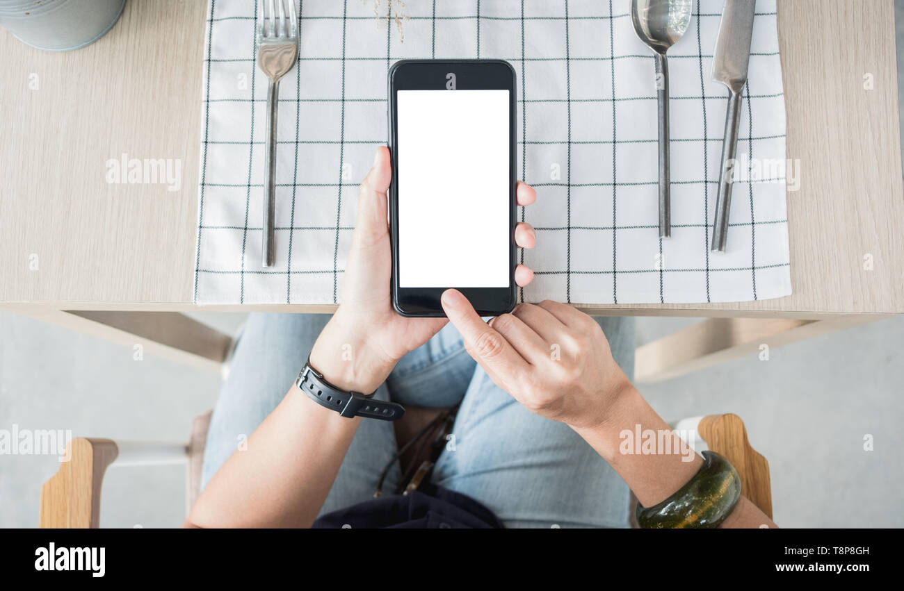 Food order screen hi-res stock photography and images - Alamy