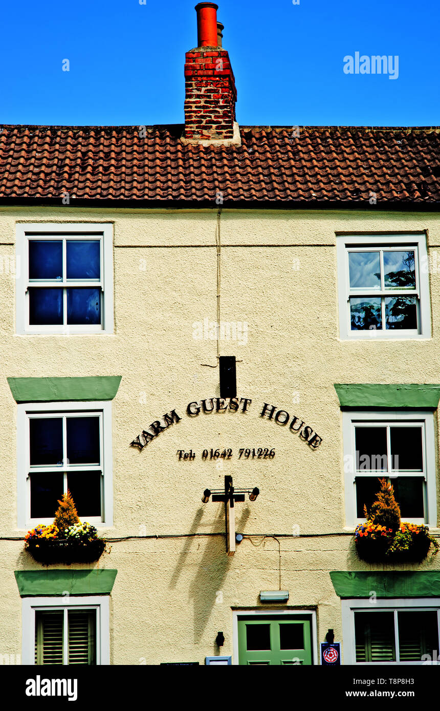 Yarm Guest House, High Street, Yarm on Tees, North East England Stock ...