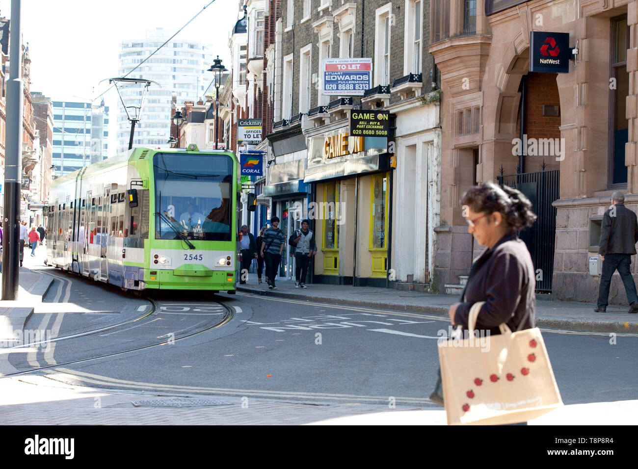 Trams croydon hi-res stock photography and images - Alamy