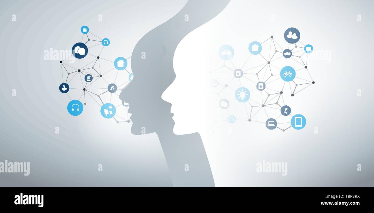 Modern Style Futuristic Machine Learning, Artificial Intelligence, Cloud Computing and IoT ...