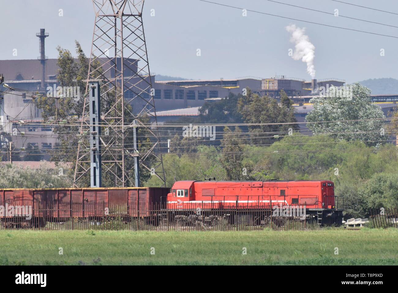 Steel plant of Arcelor Mittal on 01.04.2019 in El Hadjar near Annaba ...