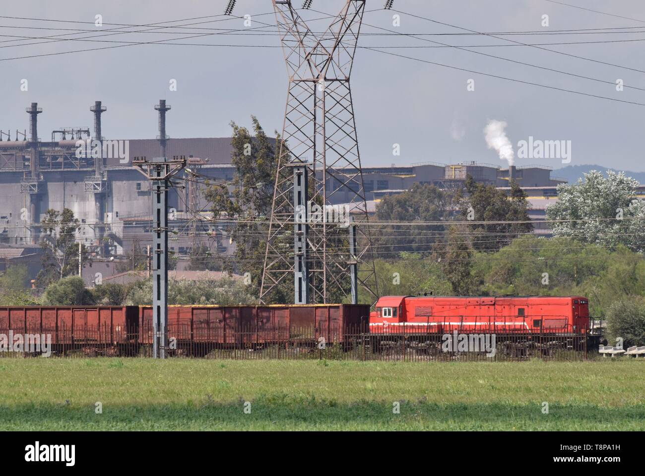 Steel plant of Arcelor Mittal on 01.04.2019 in El Hadjar near Annaba ...