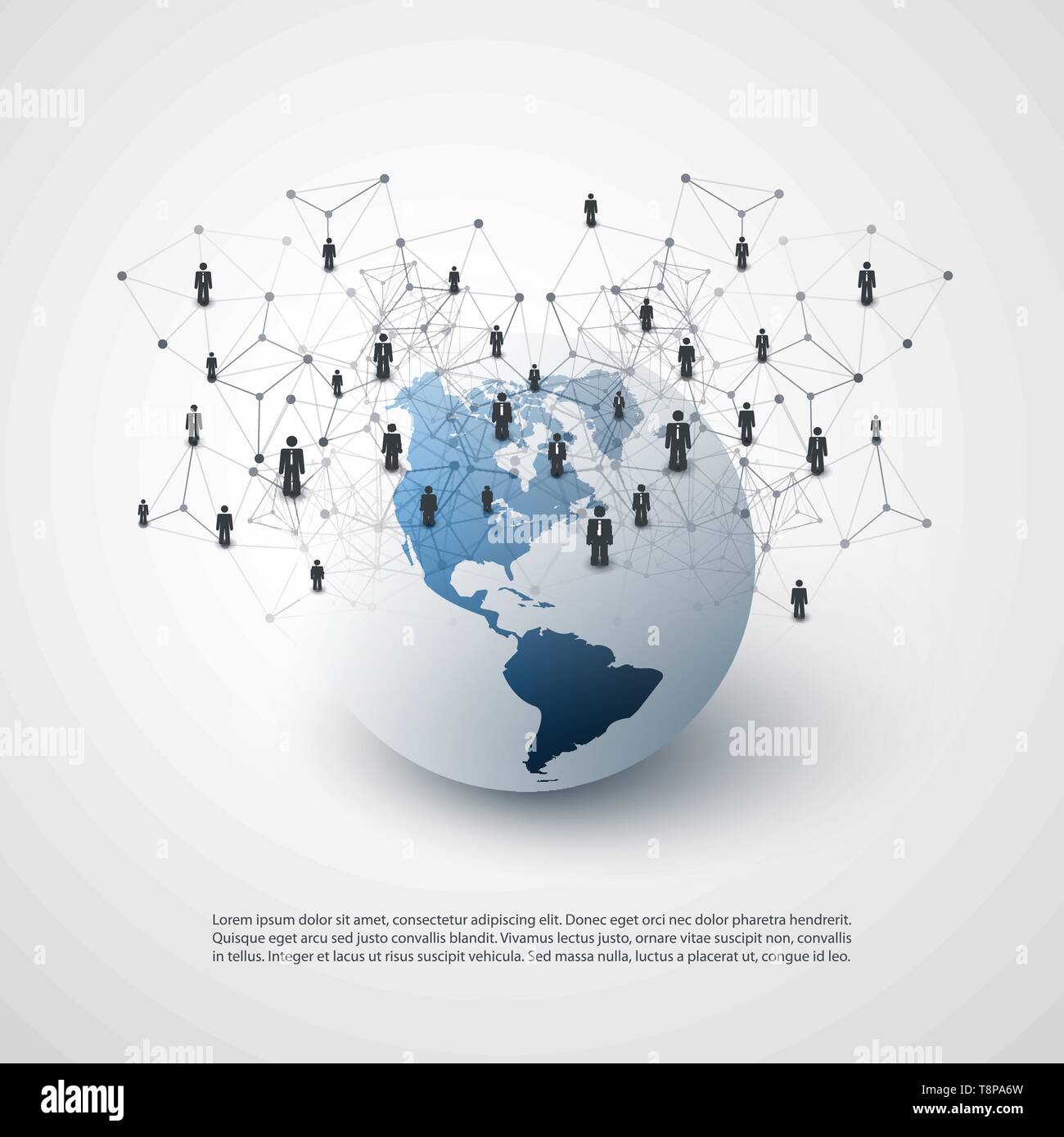 Networks - Global Business Connections - Social Media Concept Design ...