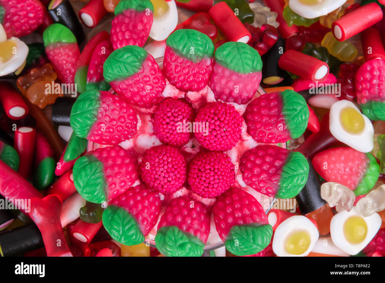 gummy mix with different texture, close up Stock Photo - Alamy
