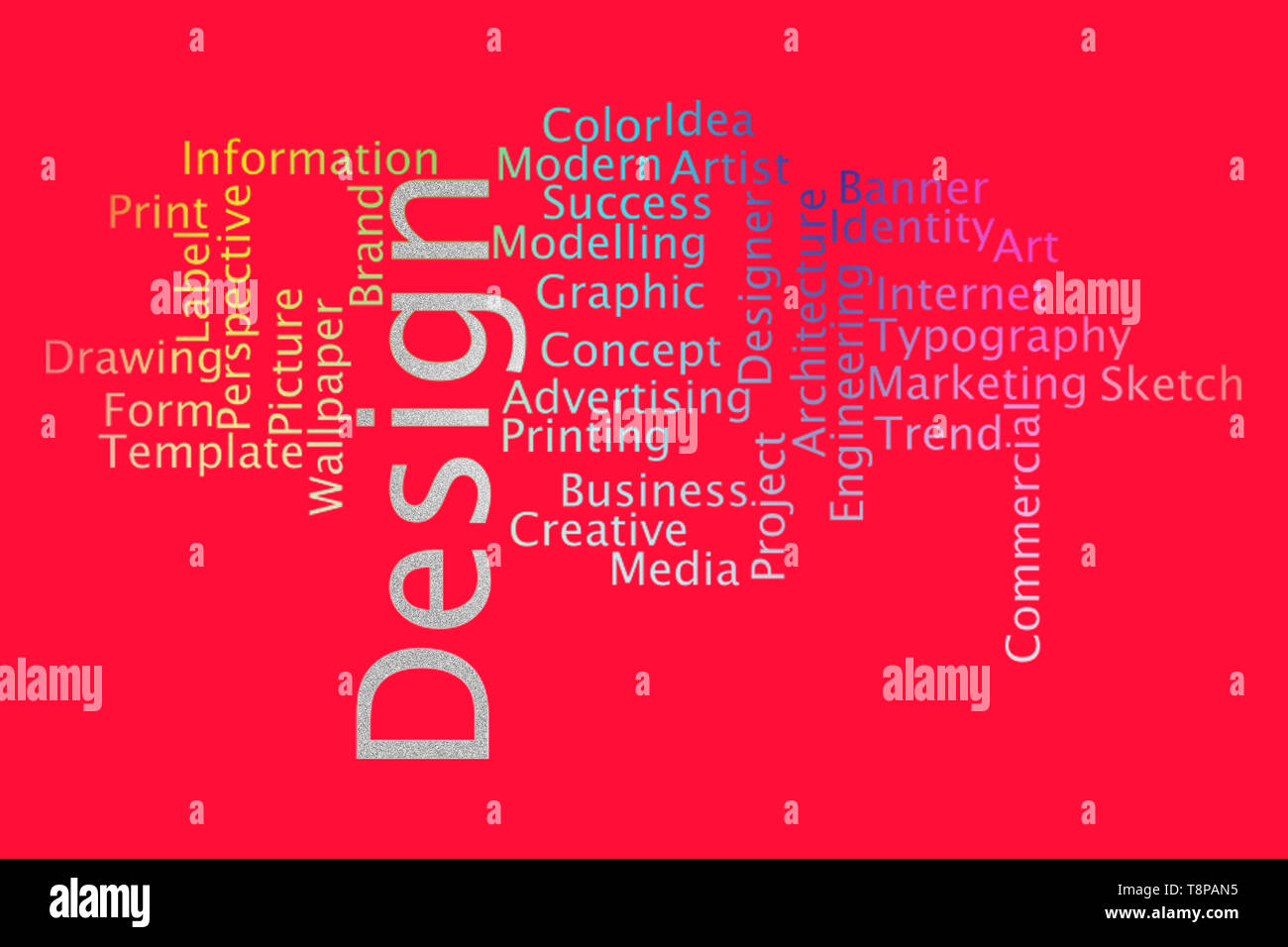 Design word cloud collage. Business and Technology concept Stock Photo ...