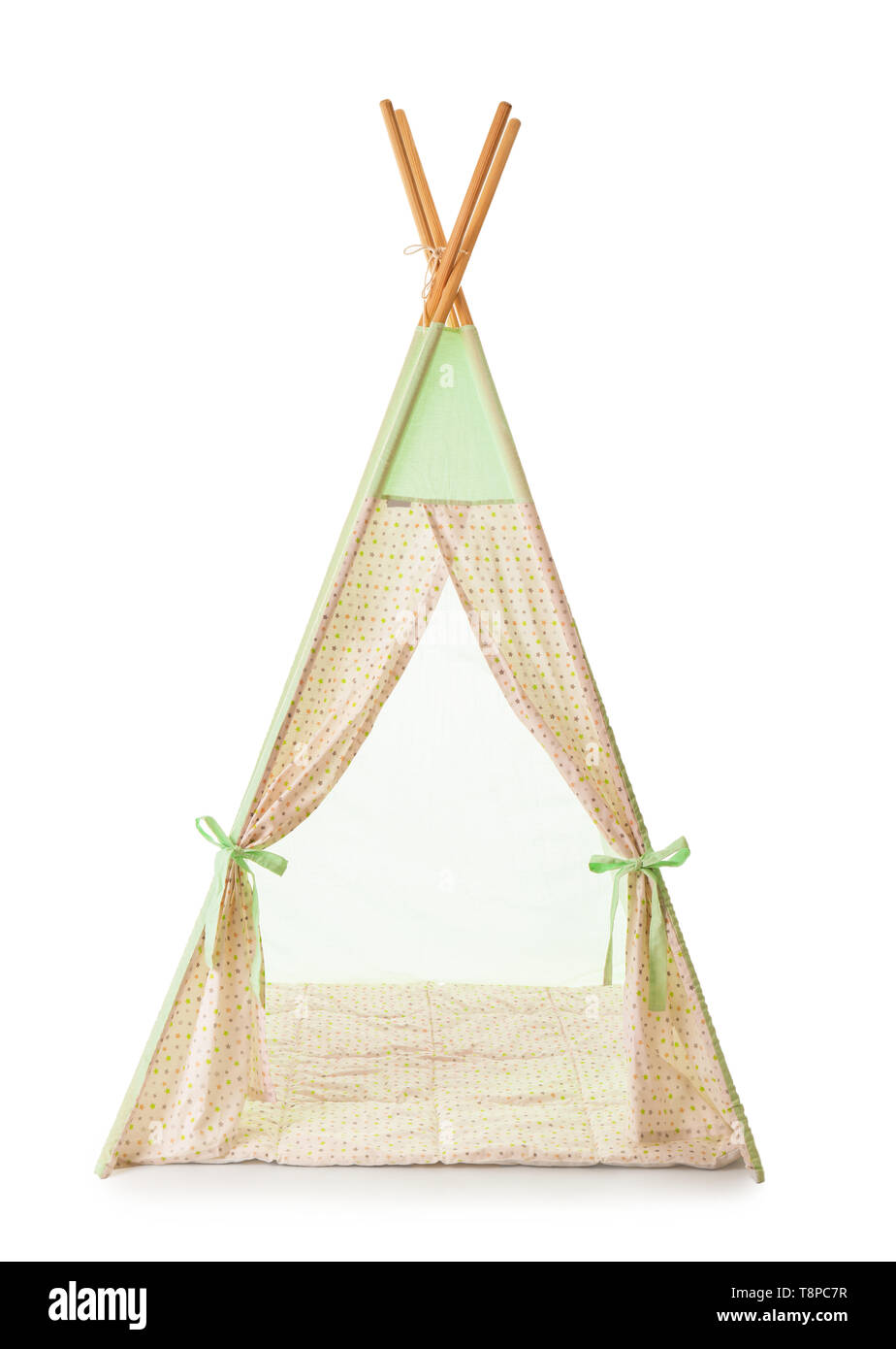 Cozy play tent for kids on white background Stock Photo - Alamy