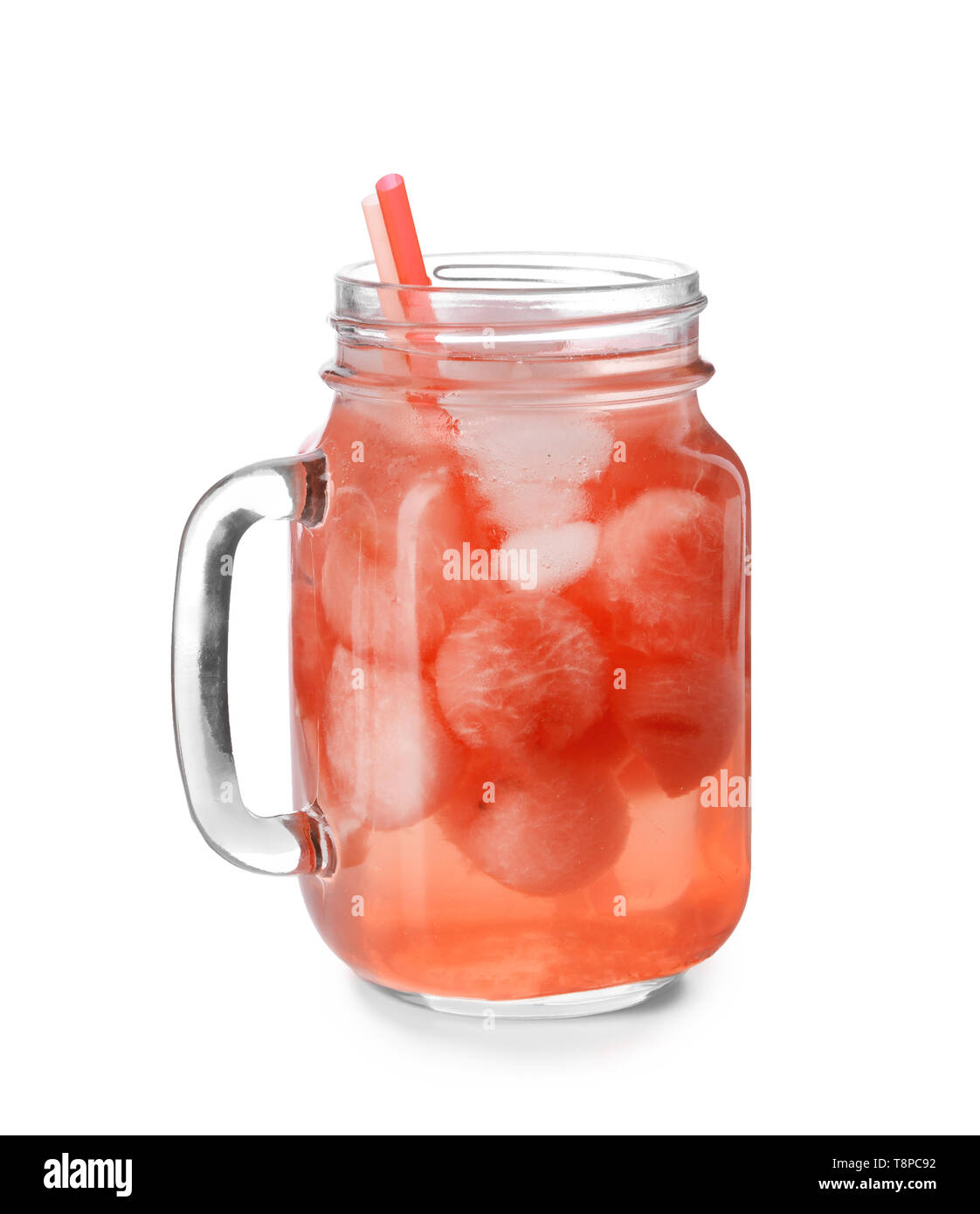 Watermelon ice cubes Cut Out Stock Images & Pictures - Alamy