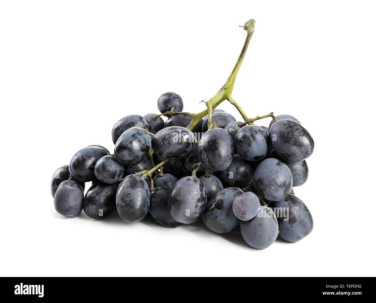 Ripe sweet grapes on white background Stock Photo - Alamy