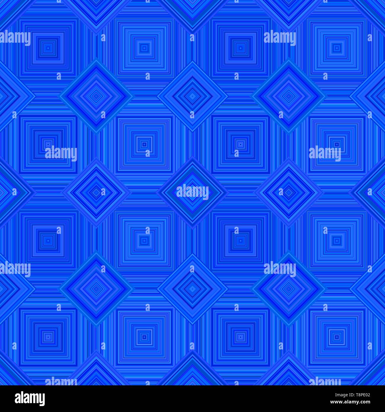 Blue Seamless Abstract Diagonal Square Mosaic Pattern Background