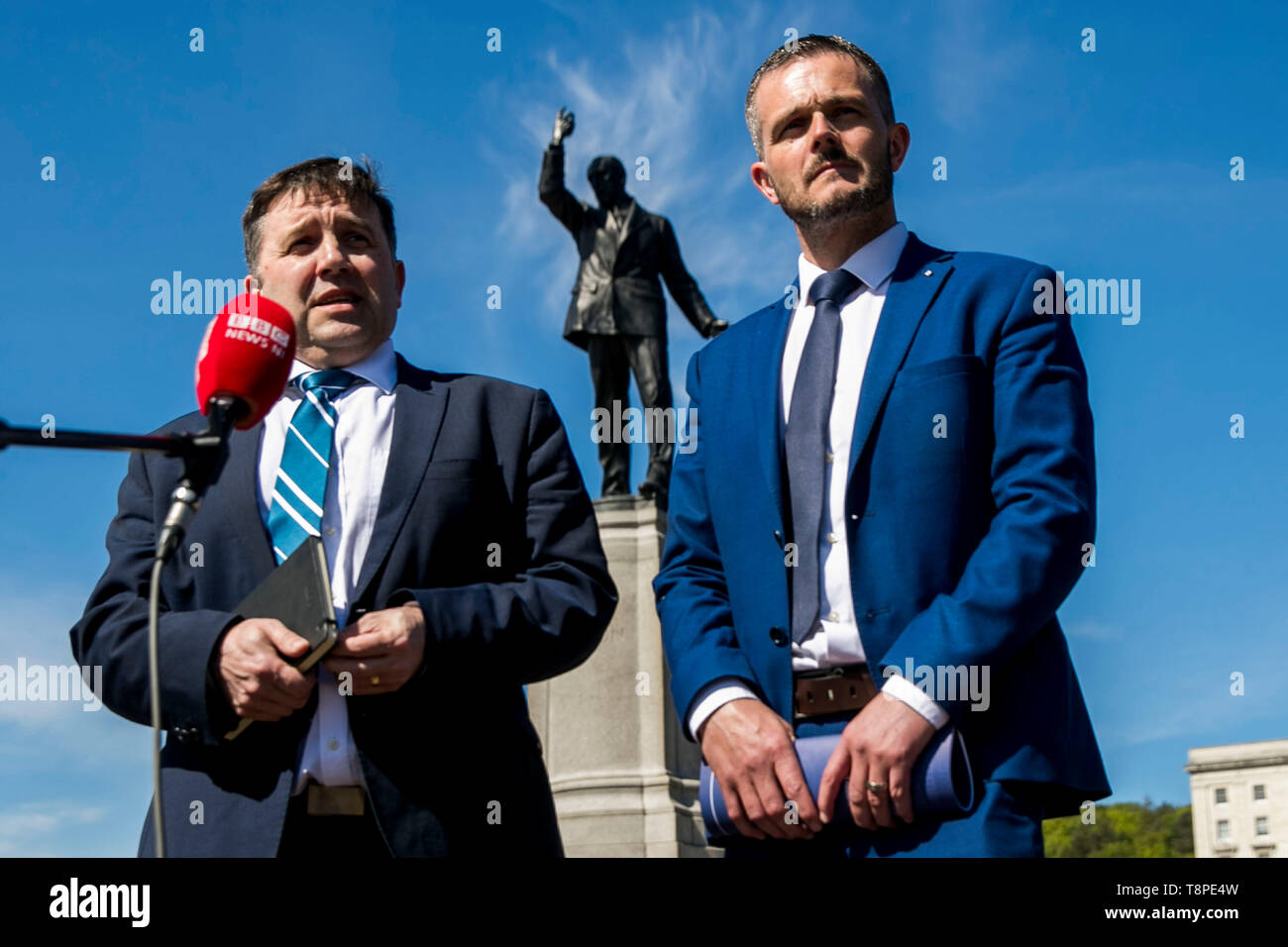 Uup leader robin swann left hi-res stock photography and images - Alamy