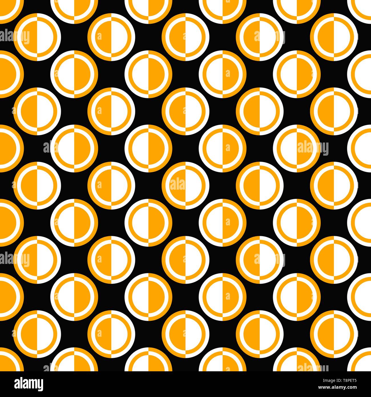 Abstract Seamless Circle Pattern Background Vector Design Stock