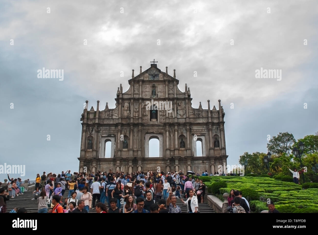 The ruins of St Paul's in Macau Stock Photo - Alamy