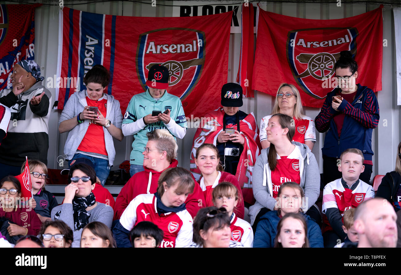 Arsenal fans during the game hi-res stock photography and images - Alamy