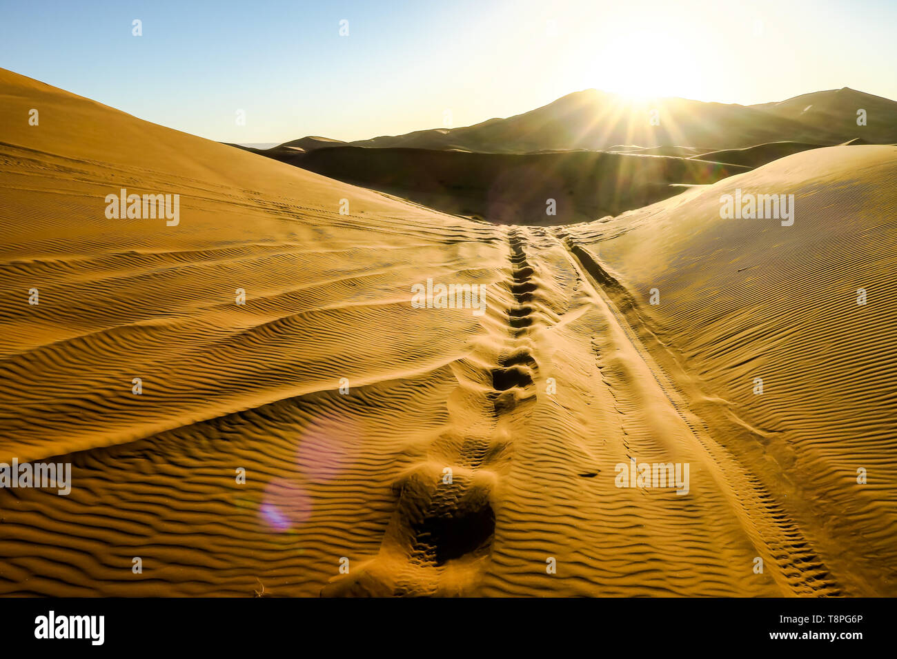 landscape in sahara desert, photo as background Stock Photo - Alamy