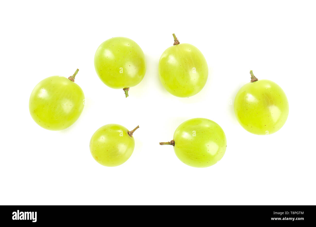 Ripe sweet grapes on white background Stock Photo - Alamy