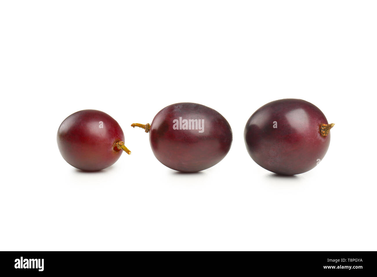 Ripe sweet grapes on white background Stock Photo - Alamy