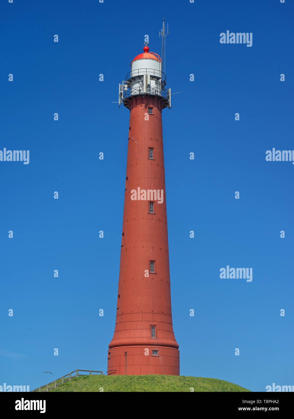 The Red Cast Iron Lighthouse, the Oldest Electric Lighthouse in Holland ...