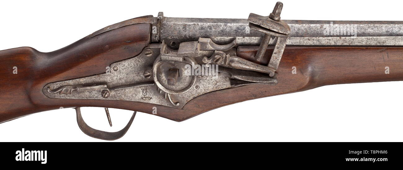 A German military wheel lock musket, circa 1600 Heavy two-stage barrel ...