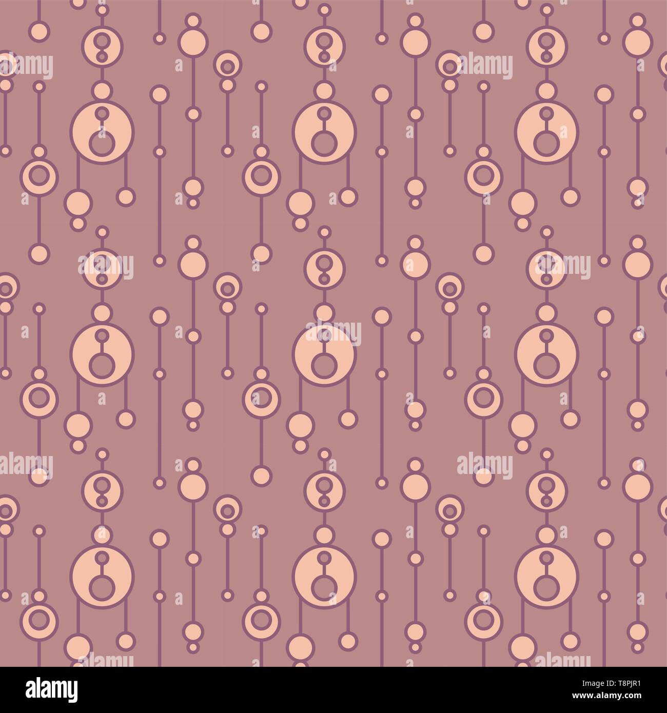 Simple seamless pattern with abstract talismans. Vector flat ethnic ...
