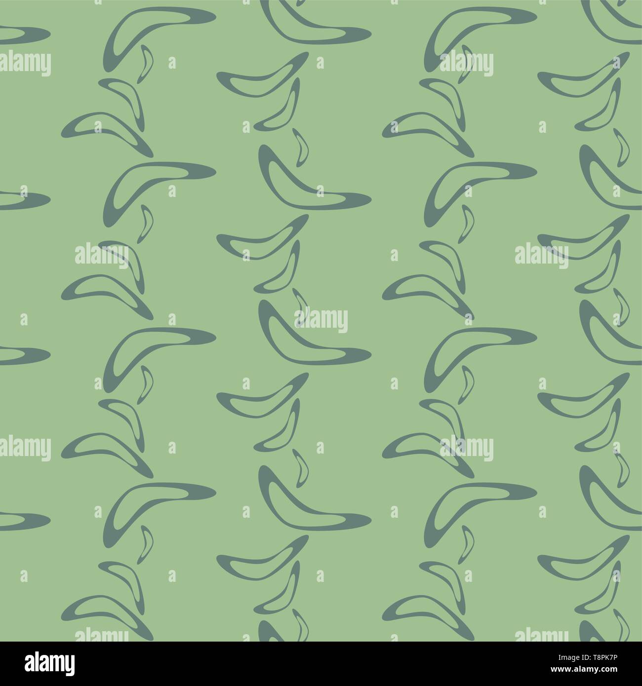 Simple seamless pattern with hand drawn flying boomerangs. Soft design ...
