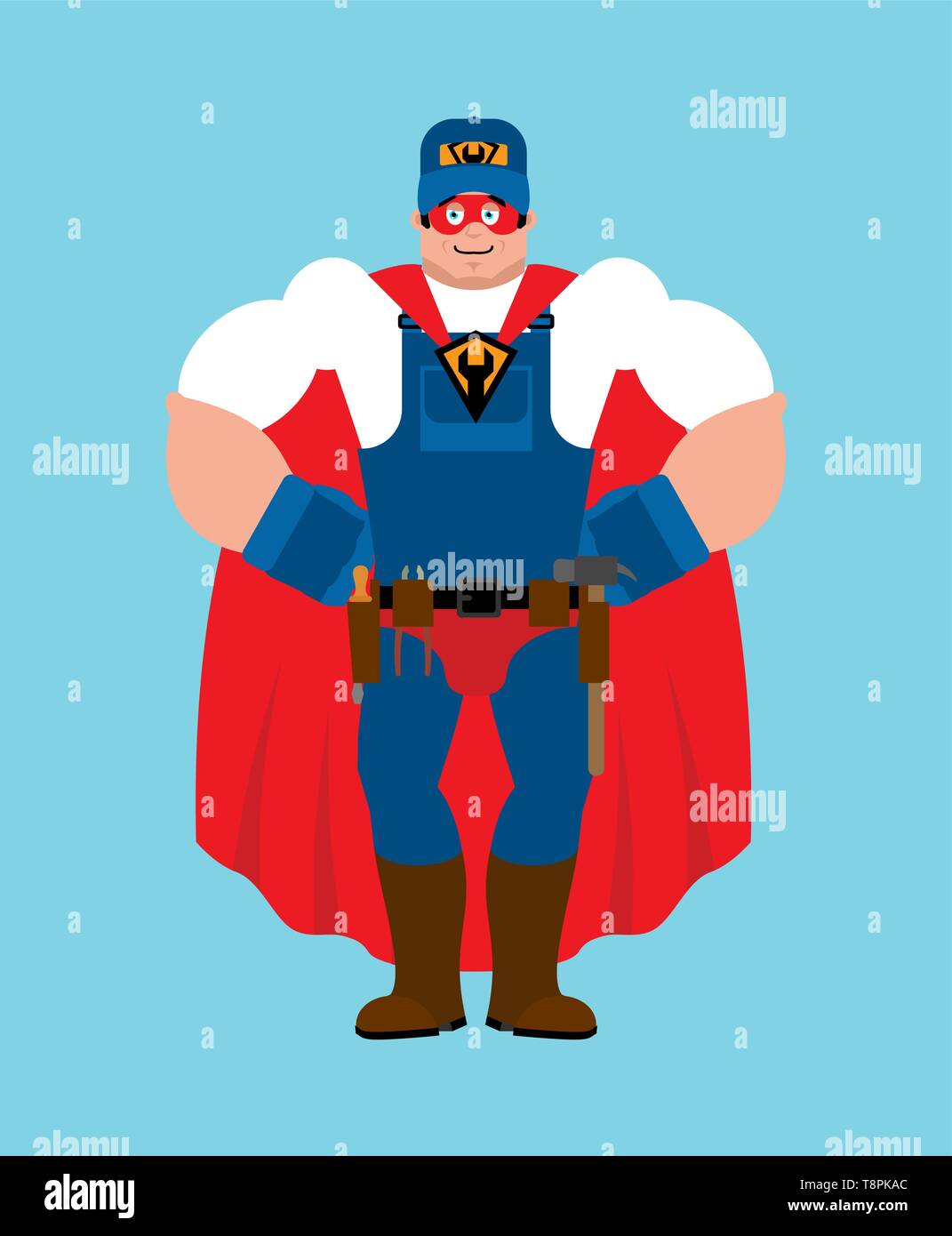 Super plumber Stock Vector Images - Alamy