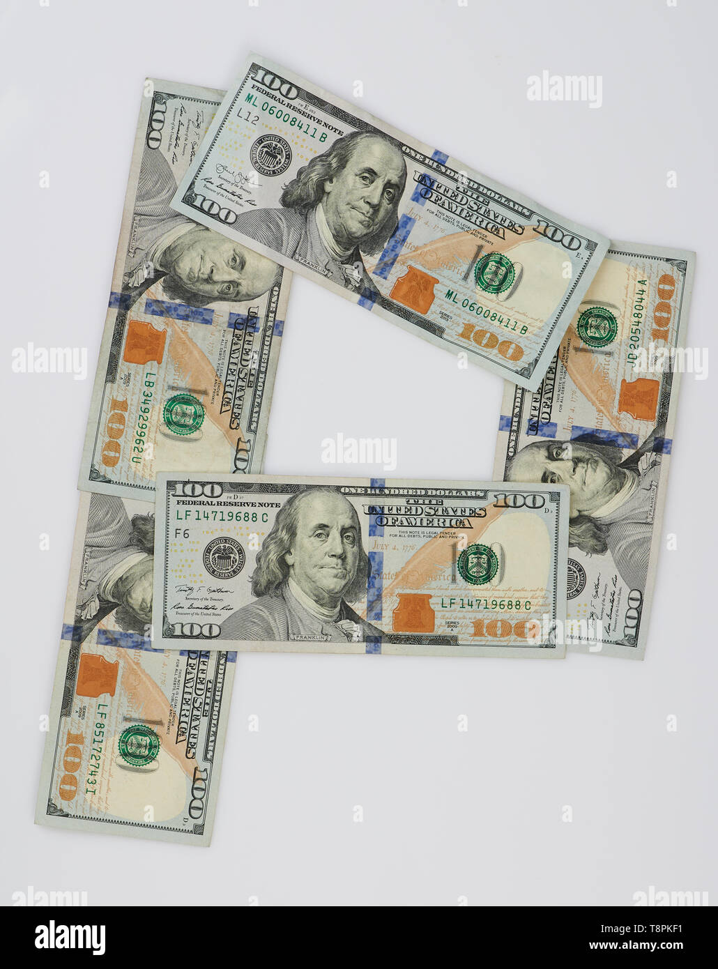 P letter made from dollar bill isolated on white background Stock Photo ...