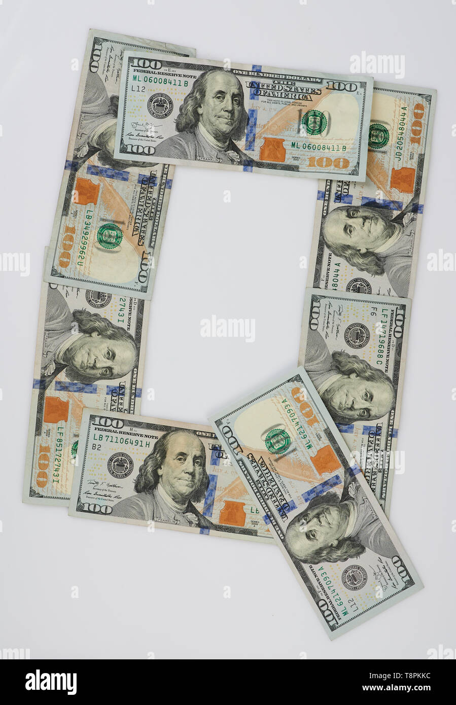 Q letter made from dollar bill isolated on white background Stock Photo ...