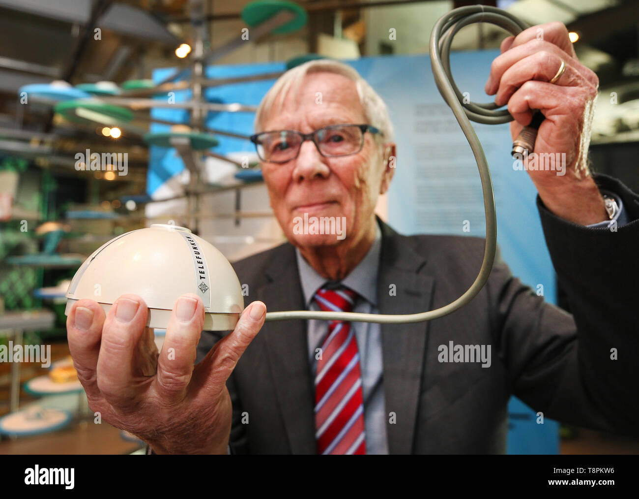 Paderborn, Germany. 14th May, 2019. Electrical engineer Rainer ...