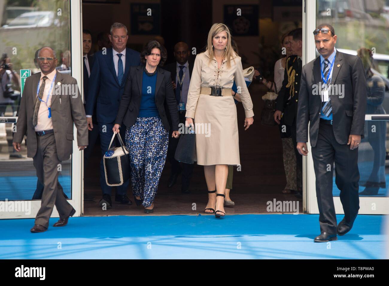 Queen Maxima of The Netherlands at the Habesha beer brewery in Debre ...