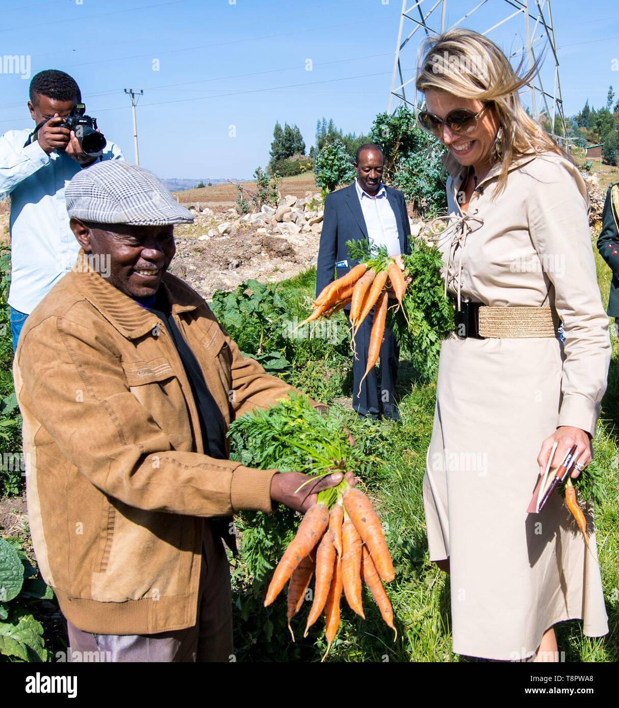 Queen Maxima of The Netherlands at the Habesha beer brewery in Debre ...