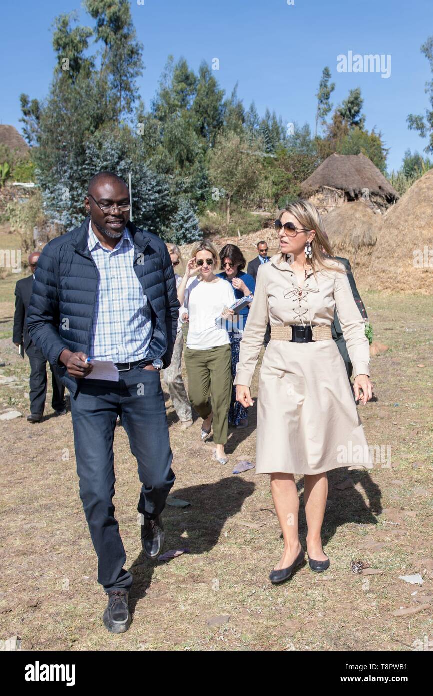 Queen Maxima of The Netherlands at the Habesha beer brewery in Debre ...